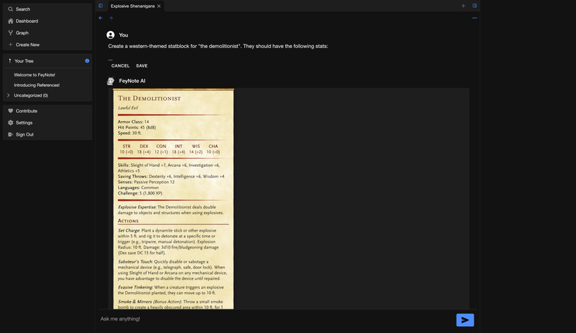 FeyNote - Free TTRPG & D&D Note-Taking App